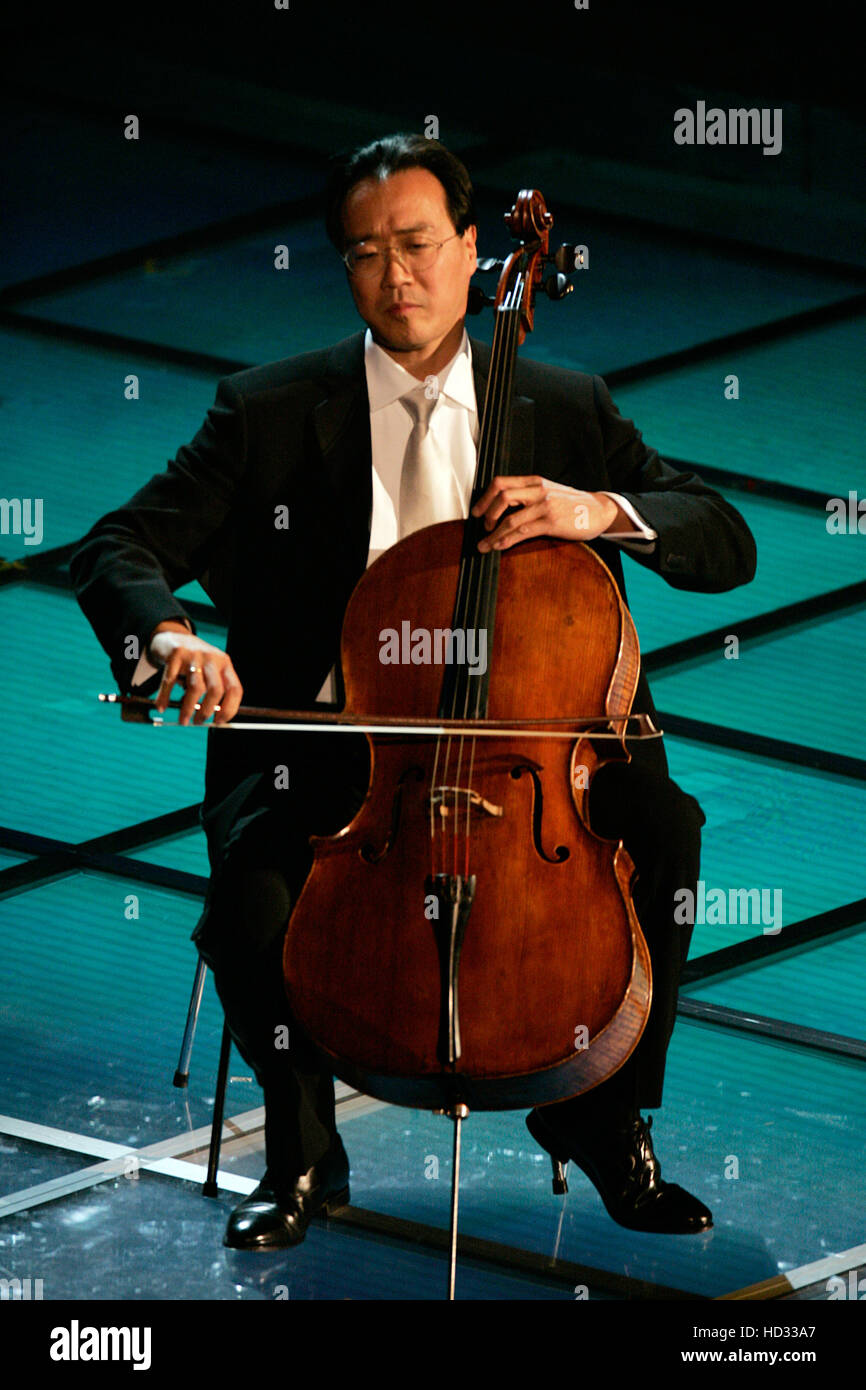 Yo Yo Ma on stage at the 77 th Annual Academy Awards, Los Angeles, CA ...
