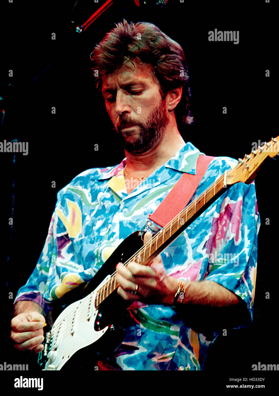 ERIC CLAPTON, live in concert, c. late 1980s-early 1990s Stock Photo ...