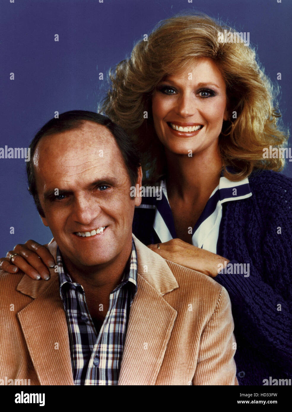BOB NEWHART and MARY FRANN as they appeared on NEWHART, 1982-1990 Stock ...