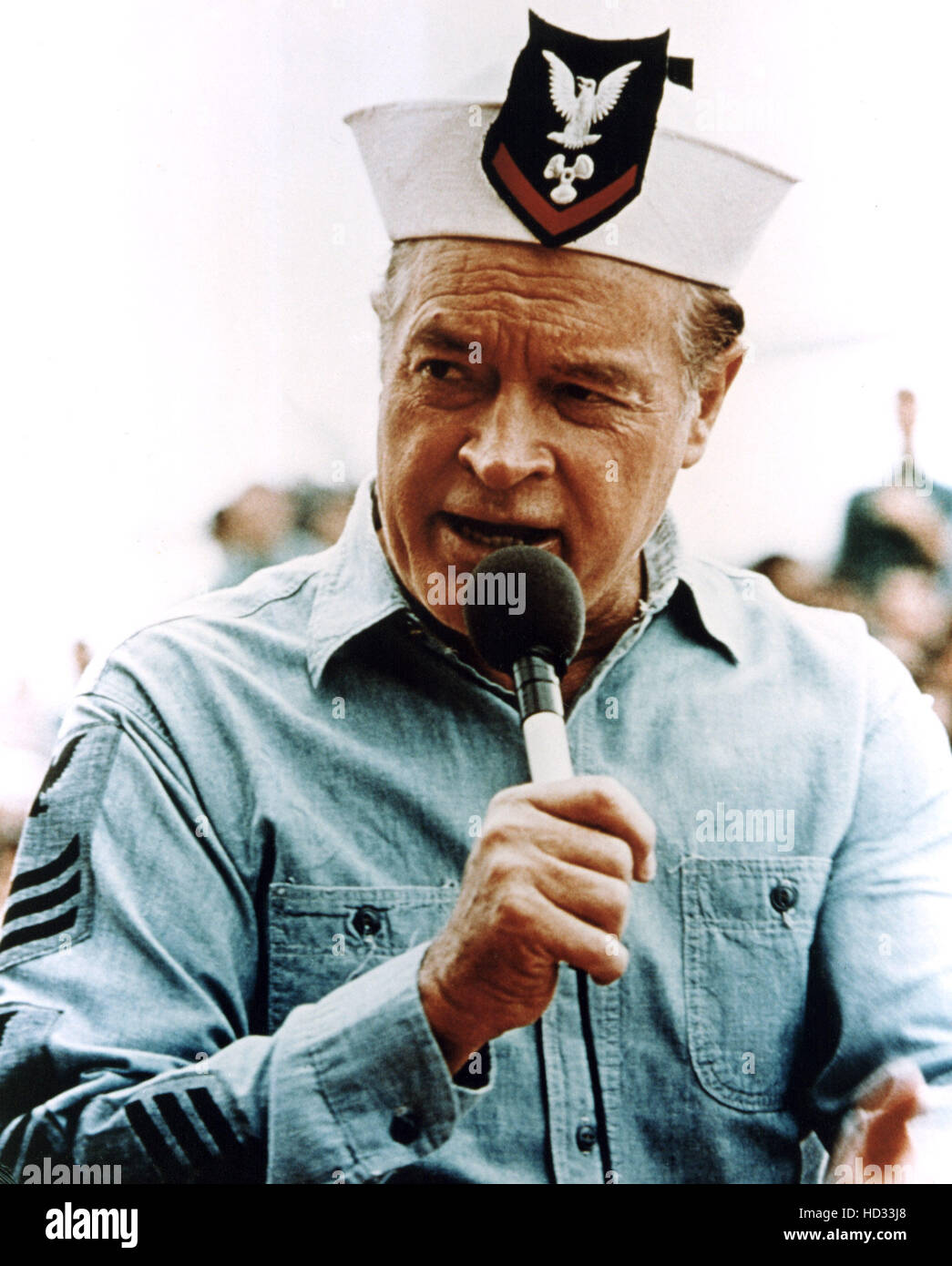 Bob Hope entertaining the troops aboard ship Stock Photo - Alamy