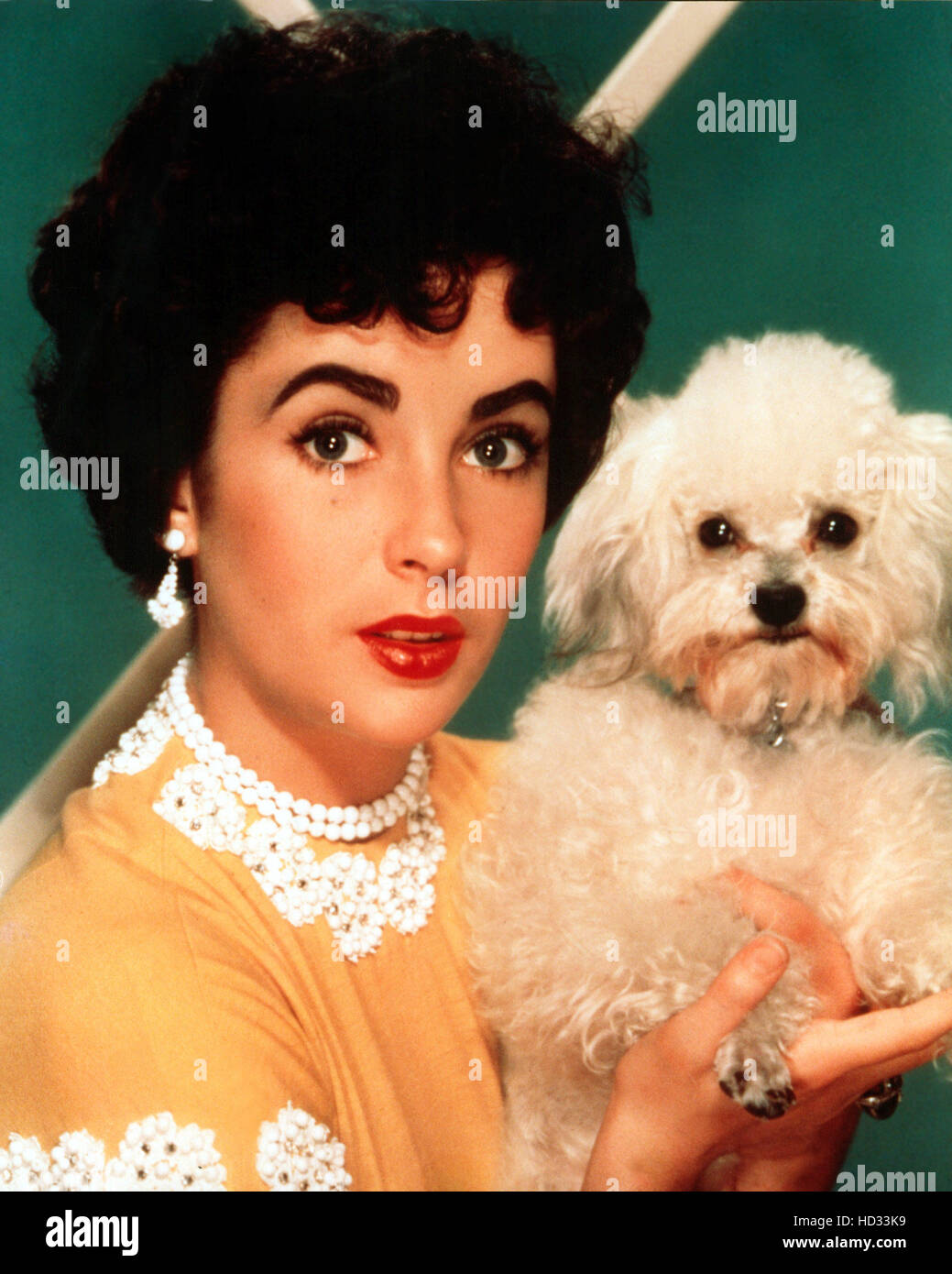 Elizabeth Taylor and friend in the 1950s Stock Photo - Alamy