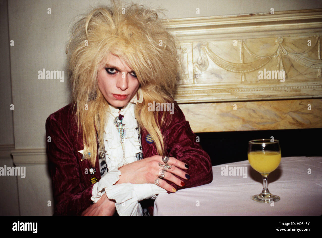 Michael Monroe, of Hanoi Rocks, circa 1980s, photo: Karen Petersen ...