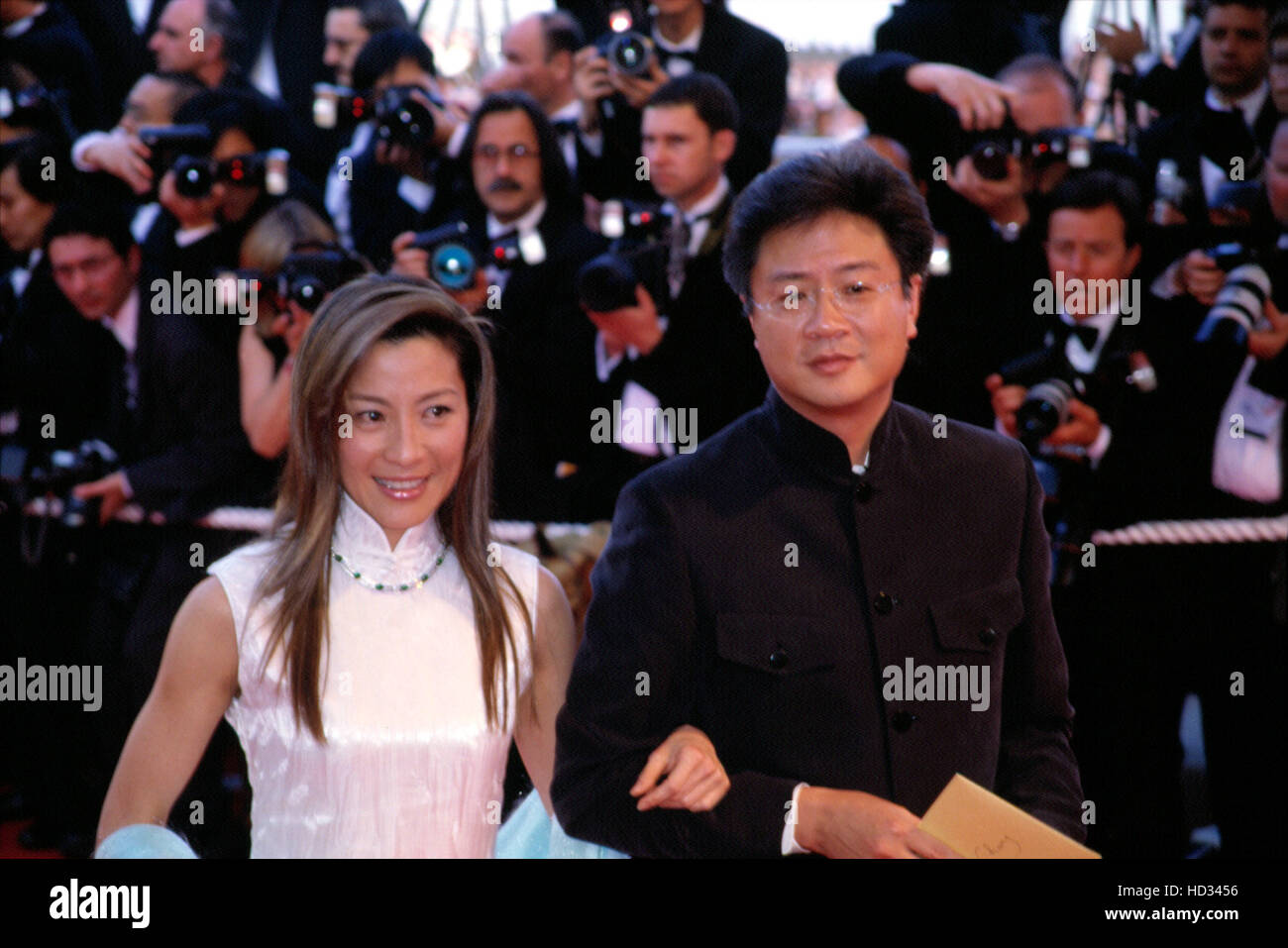 Michelle Yeoh and Thomas Chung at the Cannes Film Festival, May 2001 by Thierry Carpico Stock ...