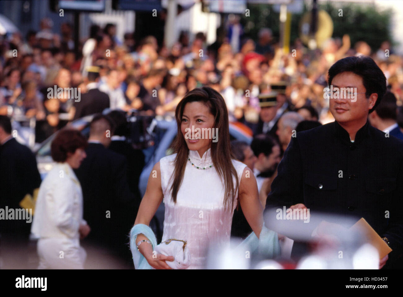 Michelle Yeoh and Thomas Chung at the Cannes Film Festival, May 2001 by Thierry Carpico Stock ...
