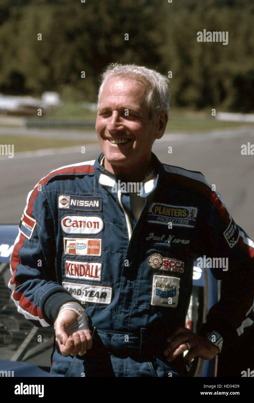 Paul Newman at Lime Rock Park, CT, September 1987. Photo: Robert ...
