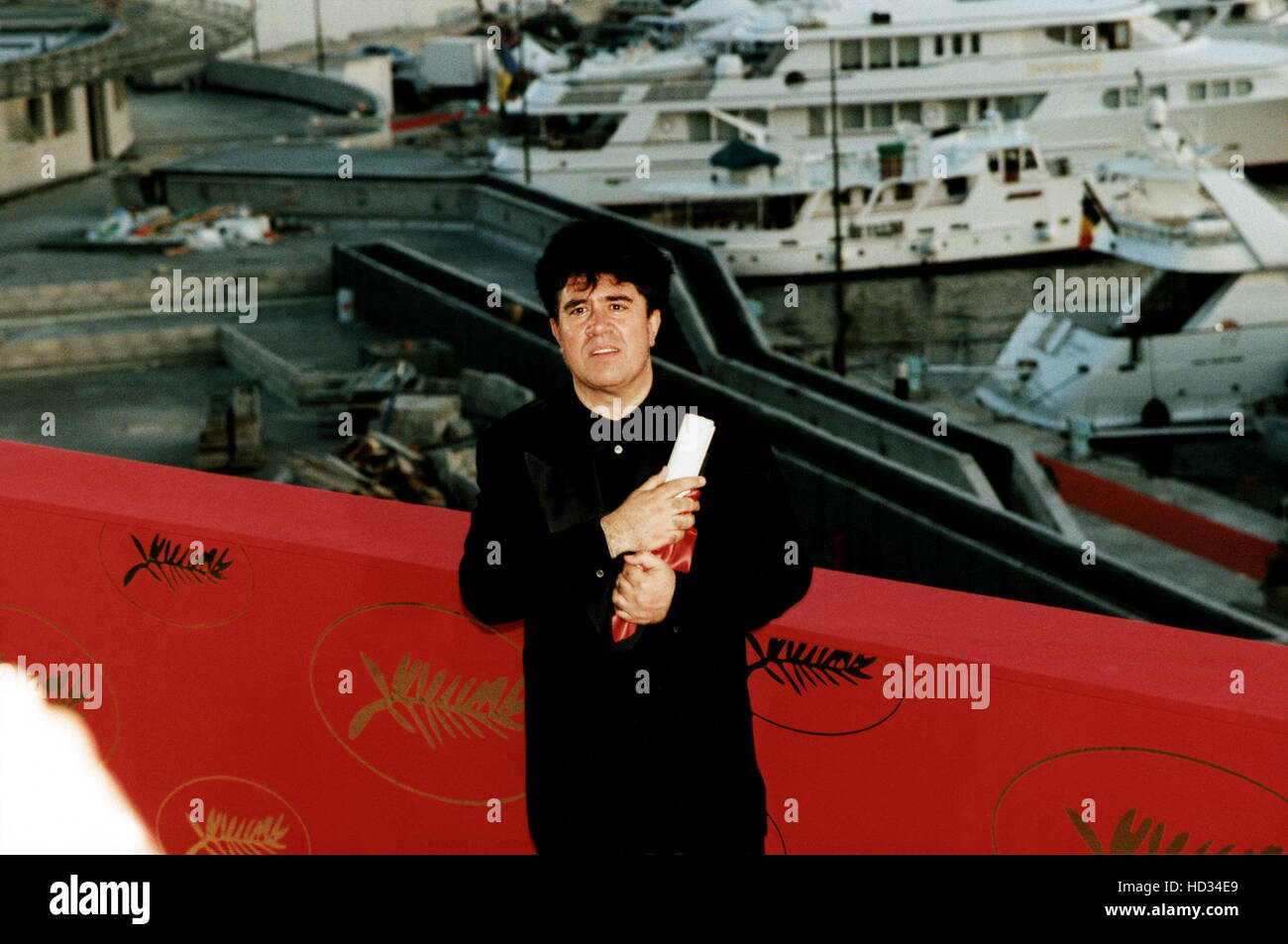Pedro Almodovar at Cannes Film Festival, 1999, by Thierry Carpico Stock ...