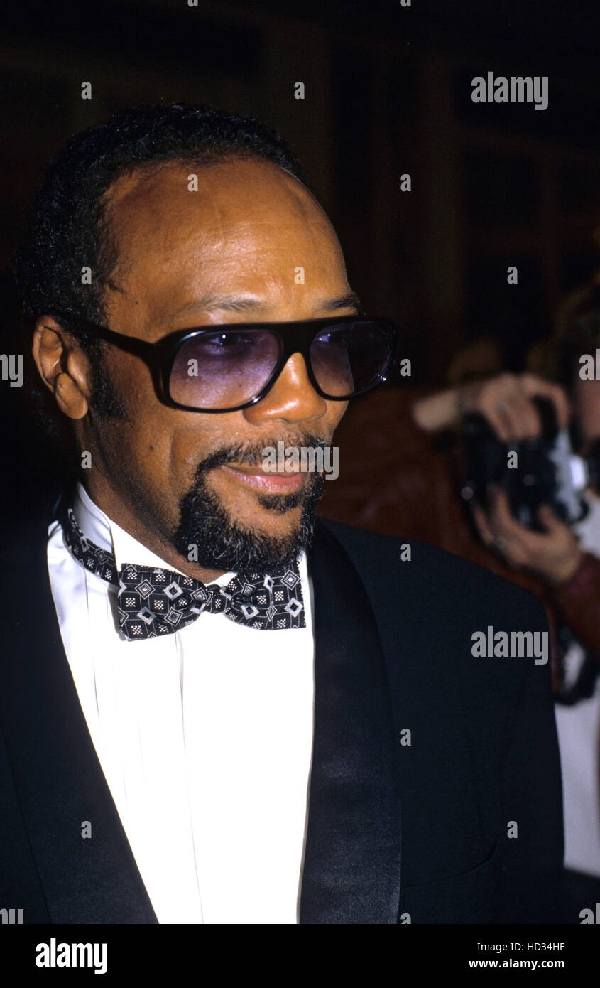 Quincy Jones at the first Rock and Roll Hall of Fame Induction Ceremony ...