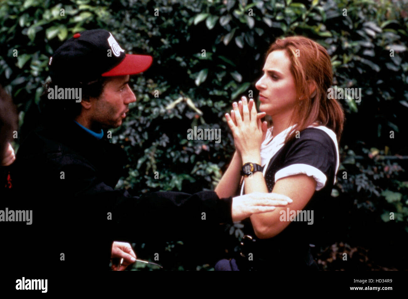 Robert Greenwald with Marlee Matlin, 'HEAR NO EVIL', 1993 Stock Photo ...