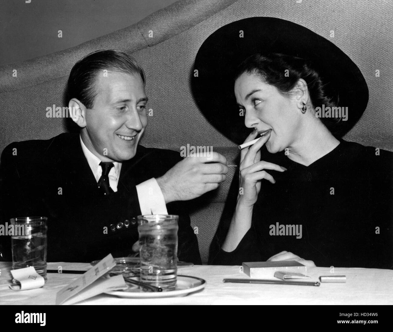 Rosalind Russell and husband, Fred Brisson, 1951 Stock Photo - Alamy