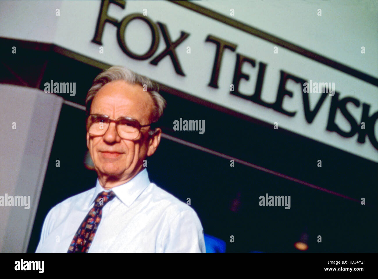 Rupert Murdoch, in front of Fox Television, from the Frontline ...