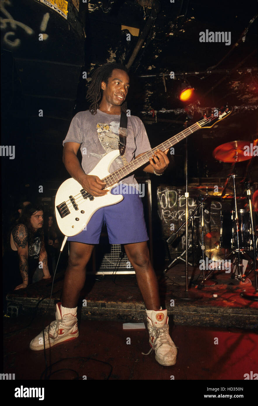 Guitarist Skeeter Thompson performing with Scream, CBGB's, New York, NY ...