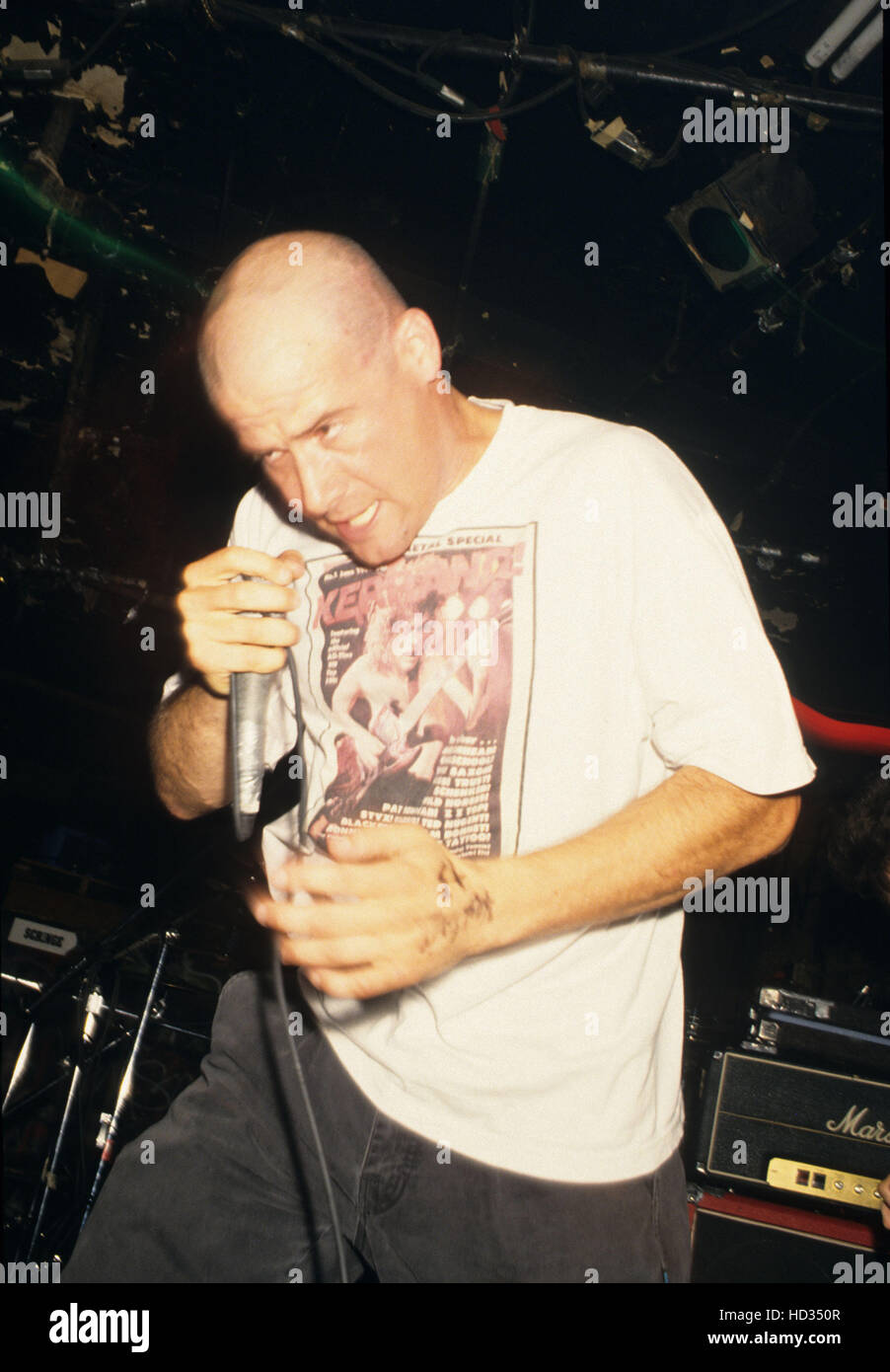 Lead singer Peter Stahl performing with Scream, CBGB's, New York, NY ...
