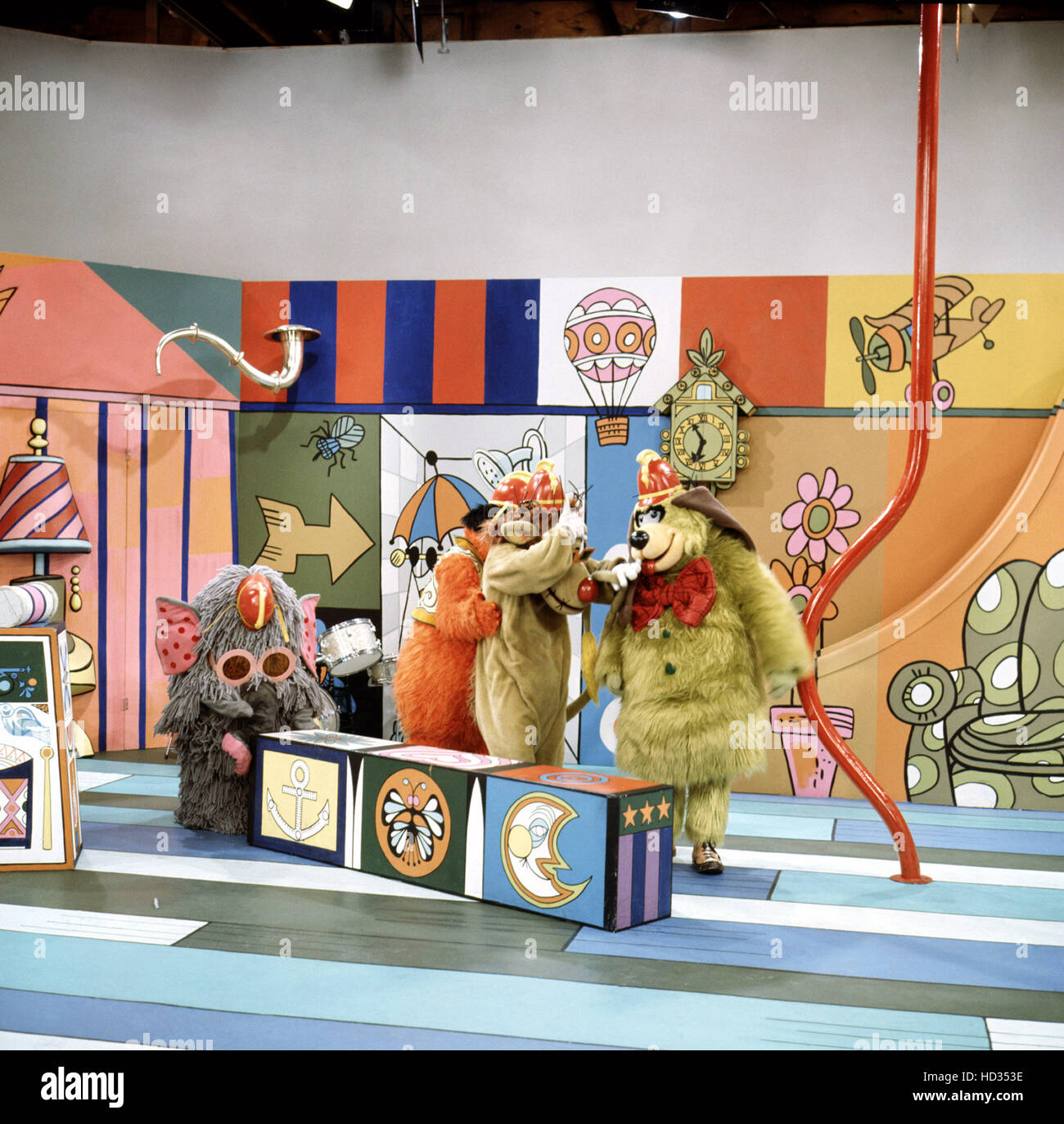 THE BANANA SPLITS ADVENTURE HOUR, Snorky, Bingo, Drooper, Fleegle, 1968 ...