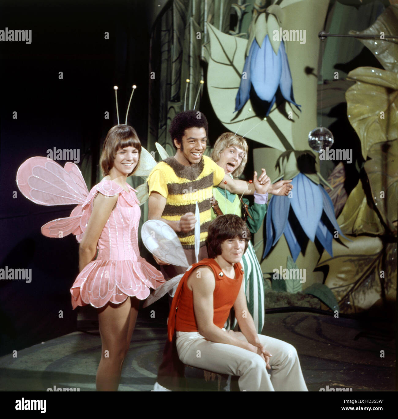 THE BUGALOOS, (standing): Caroline Ellis, Wayne Laryea, John McIndoe ...