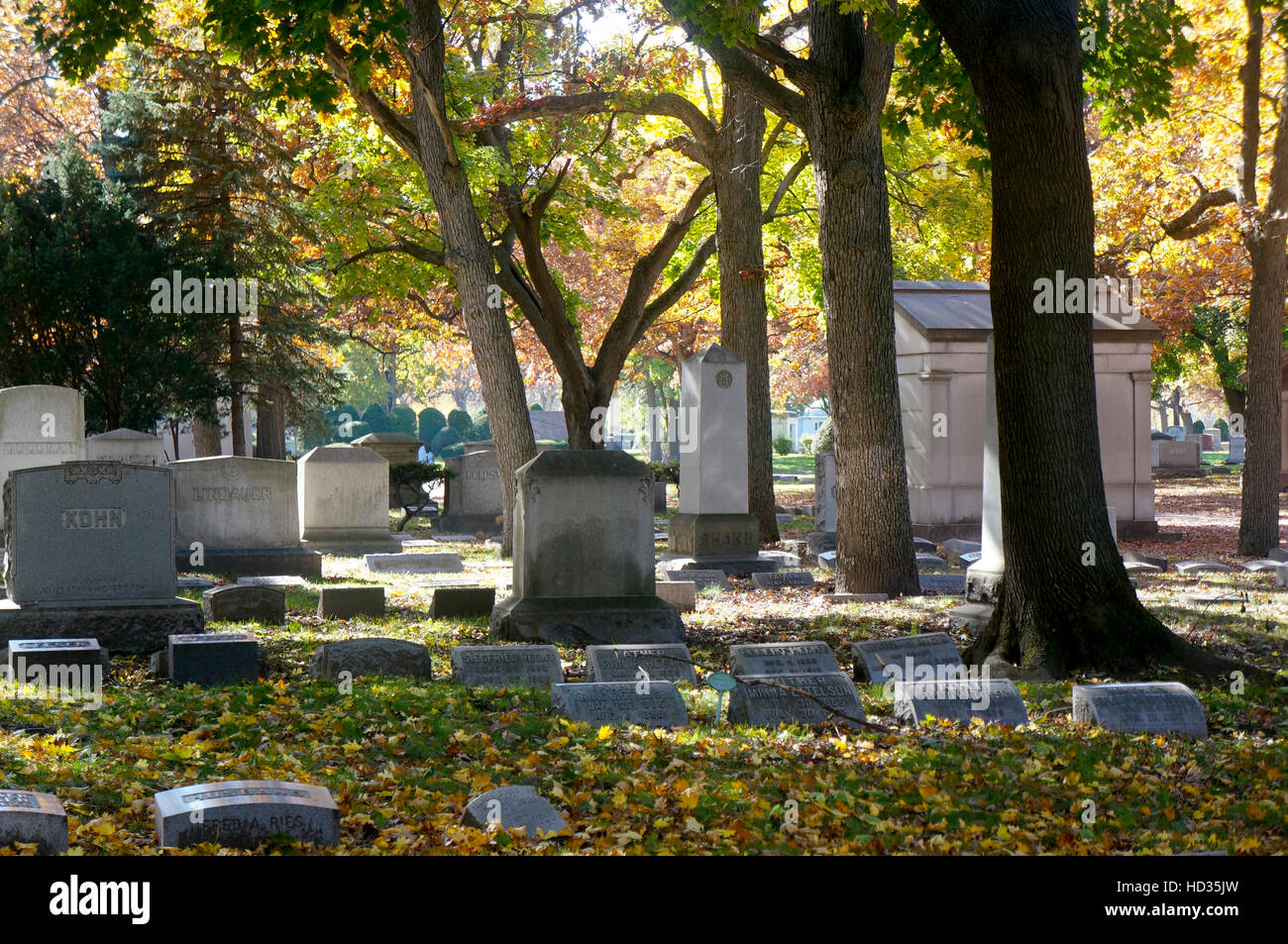 Rosehill Cemetery in Chicago, Illinois Stock Photo - Alamy