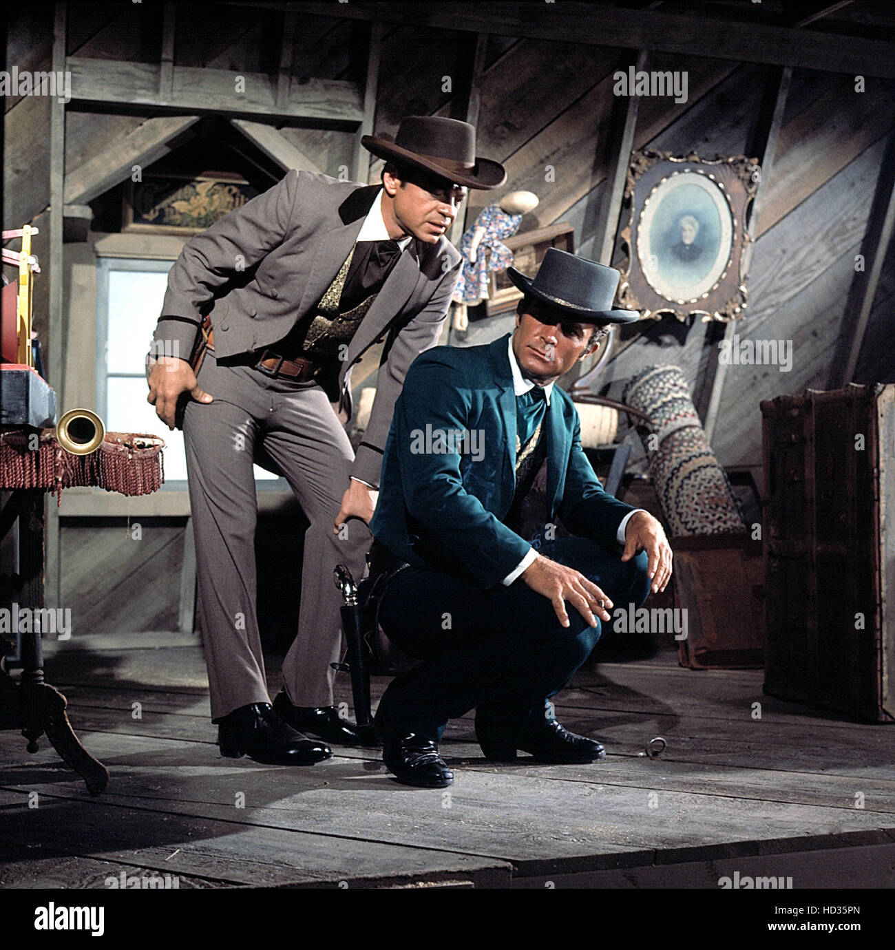 THE WILD WILD WEST, Ross Martin, Robert Conrad, 1965-1970 Stock Photo ...