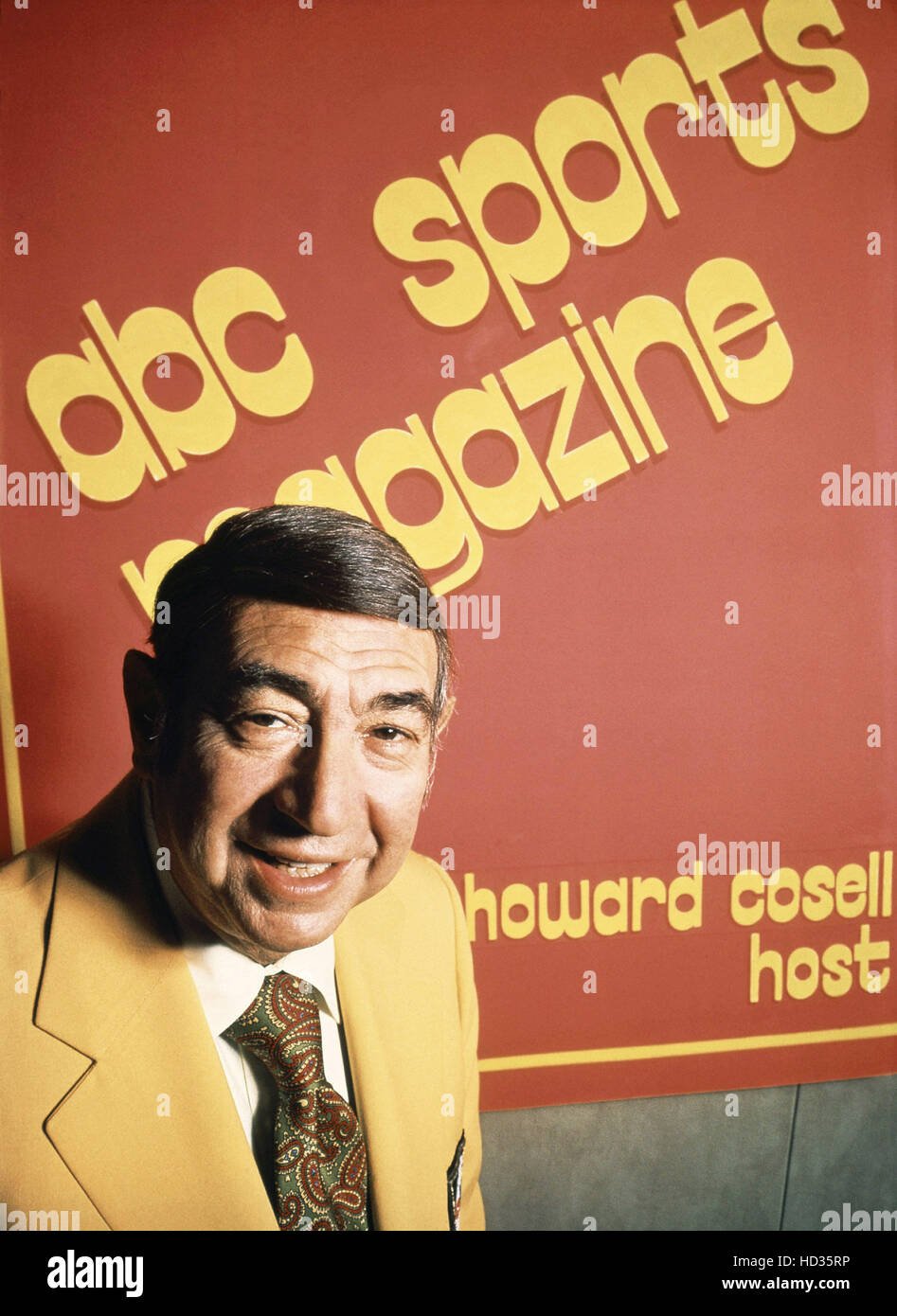 ABC SPORTS MAGAZINE, Howard Cosell, 1970s Stock Photo - Alamy