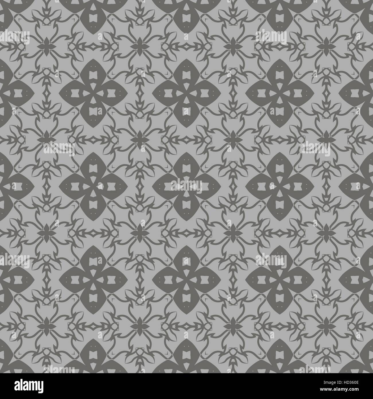 Grey Ornamental Seamless Line Pattern Stock Vector Image & Art - Alamy