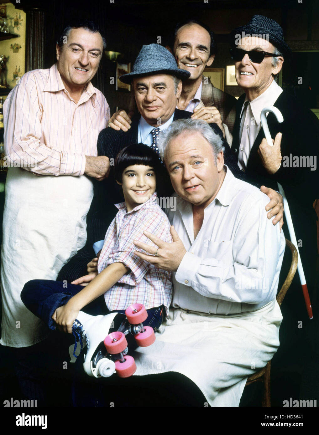 ARCHIE BUNKER'S PLACE, standing l-r: Jason Wingreen, Martin Balsam ...