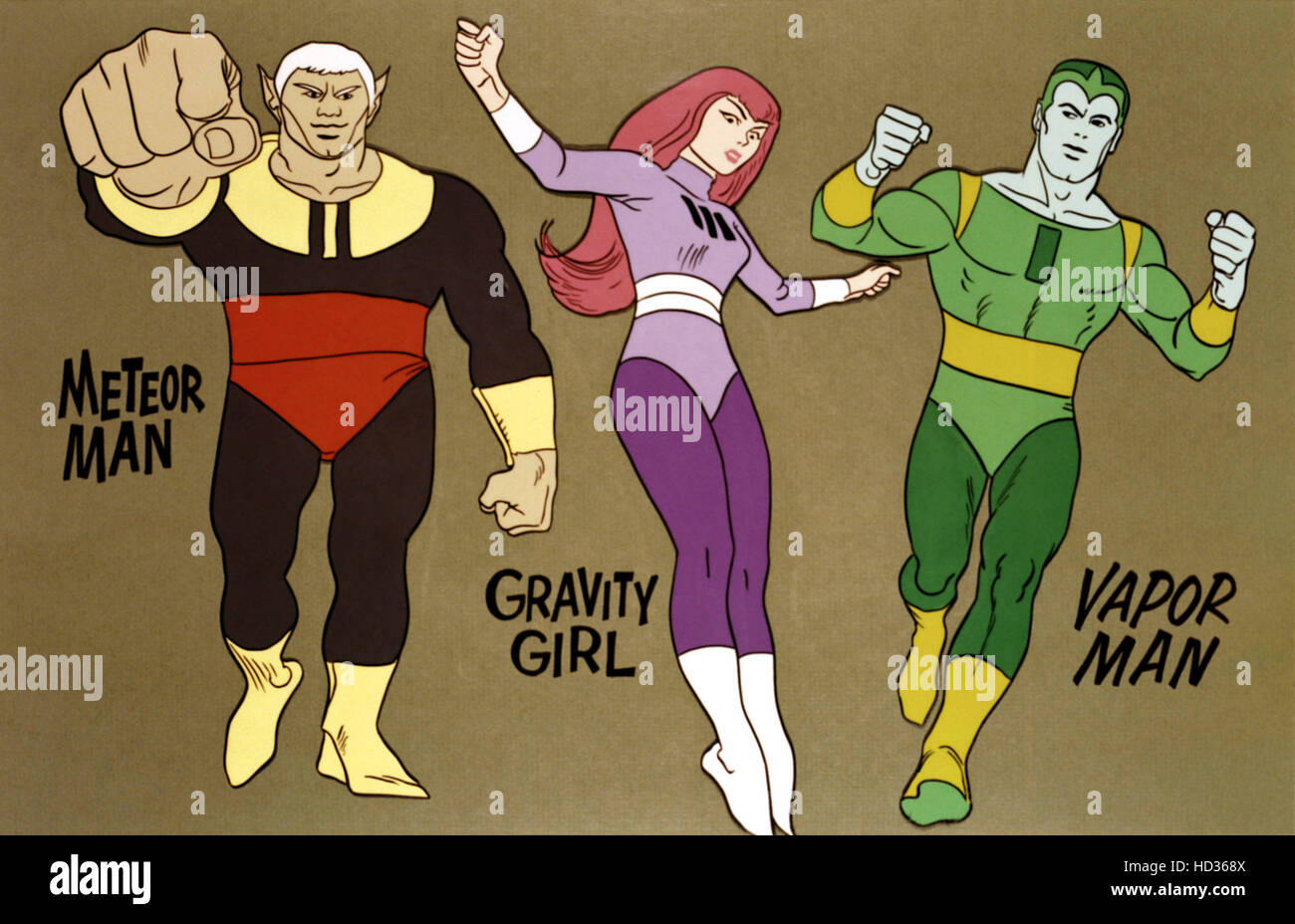 BIRDMAN AND THE GALAXY TRIO, Meteor Man, Gravity Girl, Vapor Man, 1967 ...