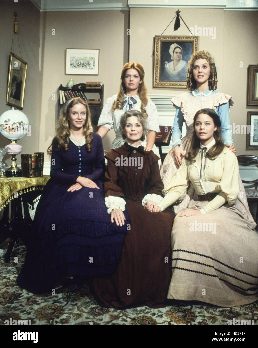 LITTLE WOMEN, standing l-r: Meredith Baxter Birney (aka Meredith Baxter), Ann Dusenberry, seated ...