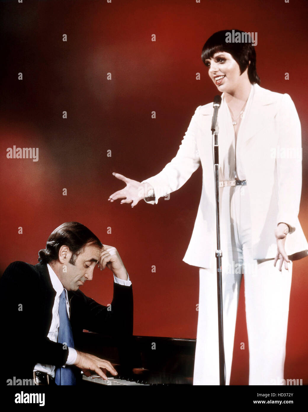 LOVE FROM A TO Z, from left: Charles Aznavour, Liza Minnelli, 1974 ...