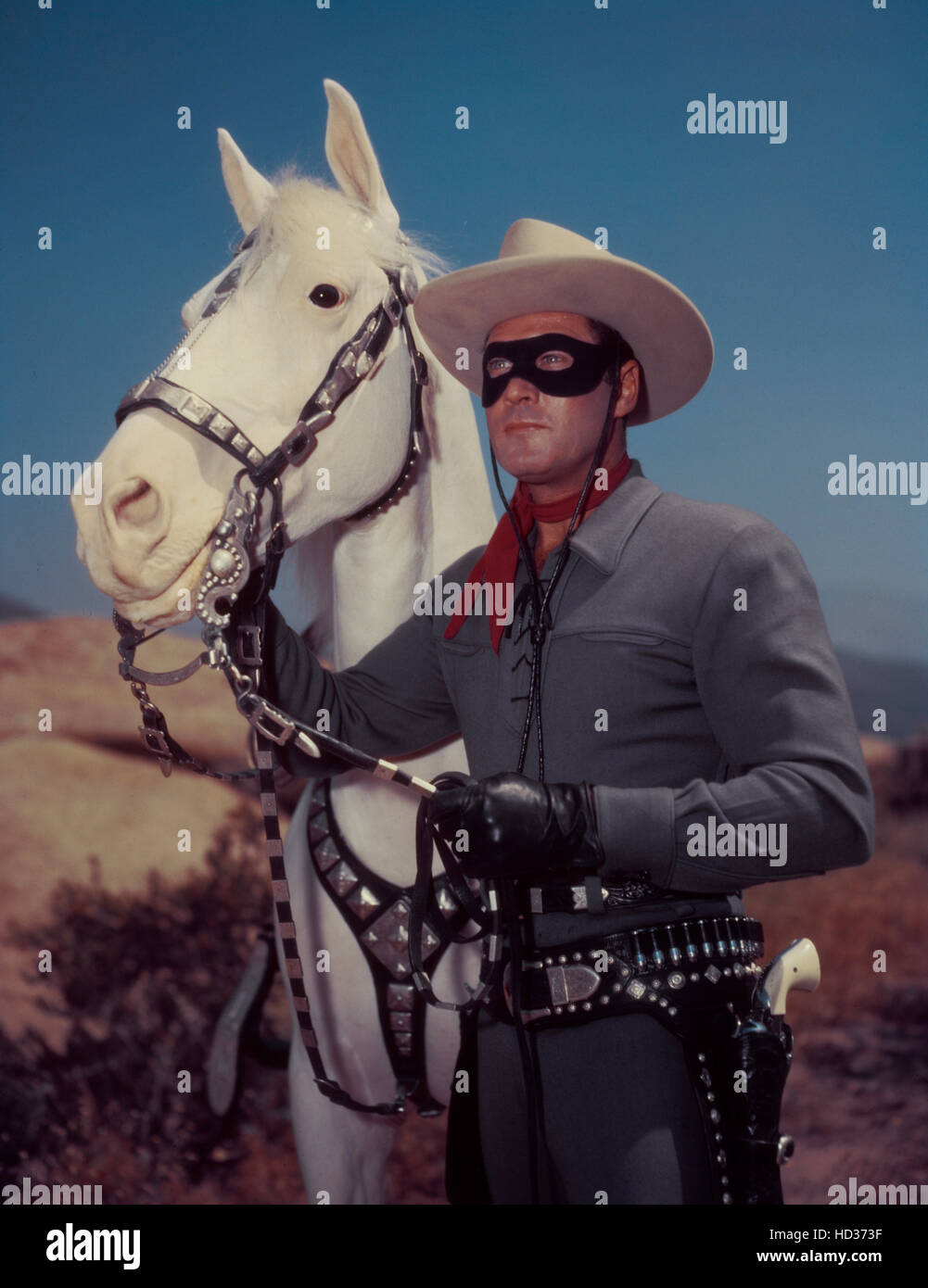 LONE RANGER, Clayton Moore, 1949-1957 Stock Photo - Alamy
