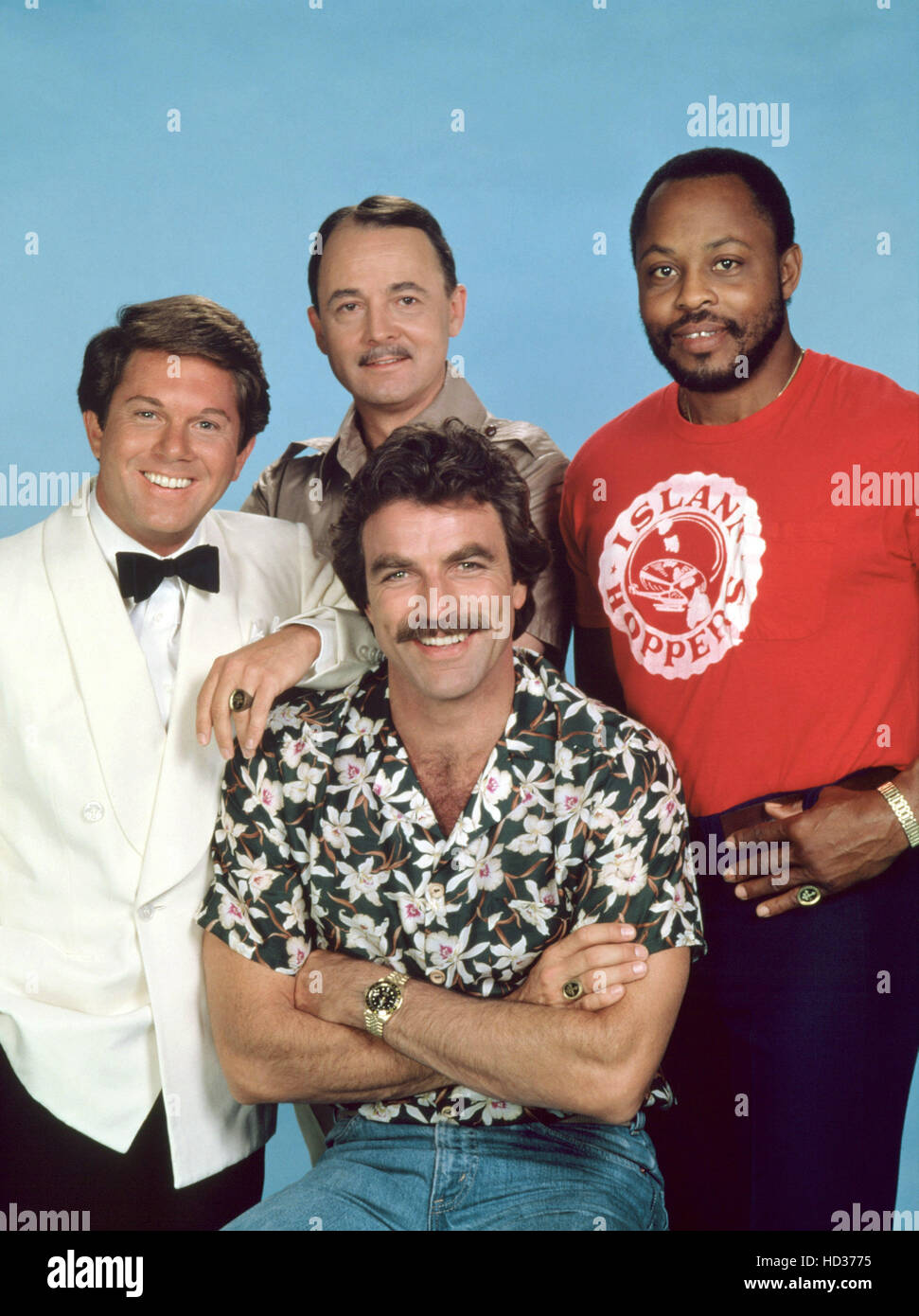 MAGNUM P I clockwise From Left Larry Manetti John Hillerman MAGNUM P I clockwise From Left Larry Manetti John Hillerman