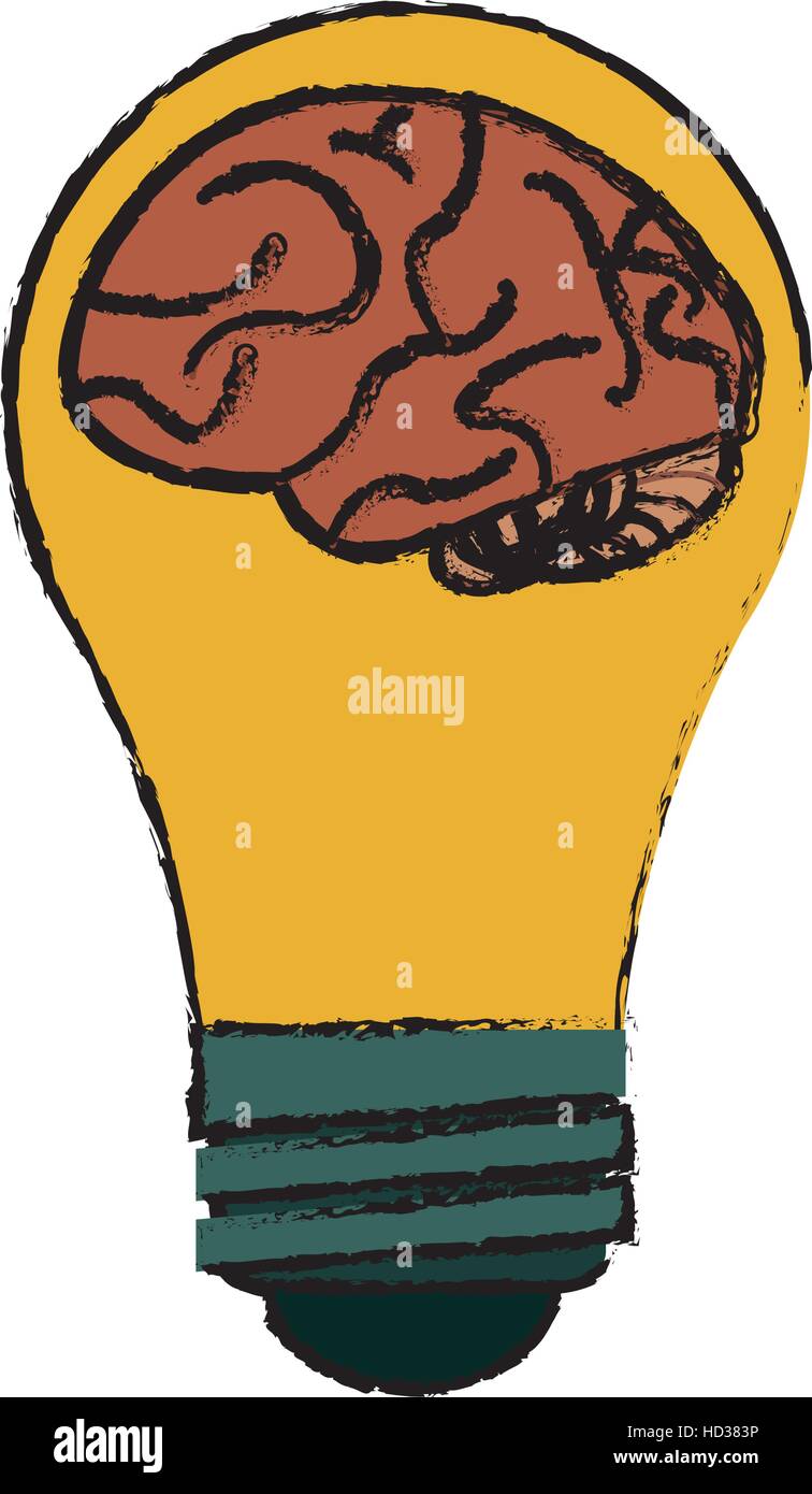 brain idea bulb concept sketch Stock Vector Image & Art - Alamy