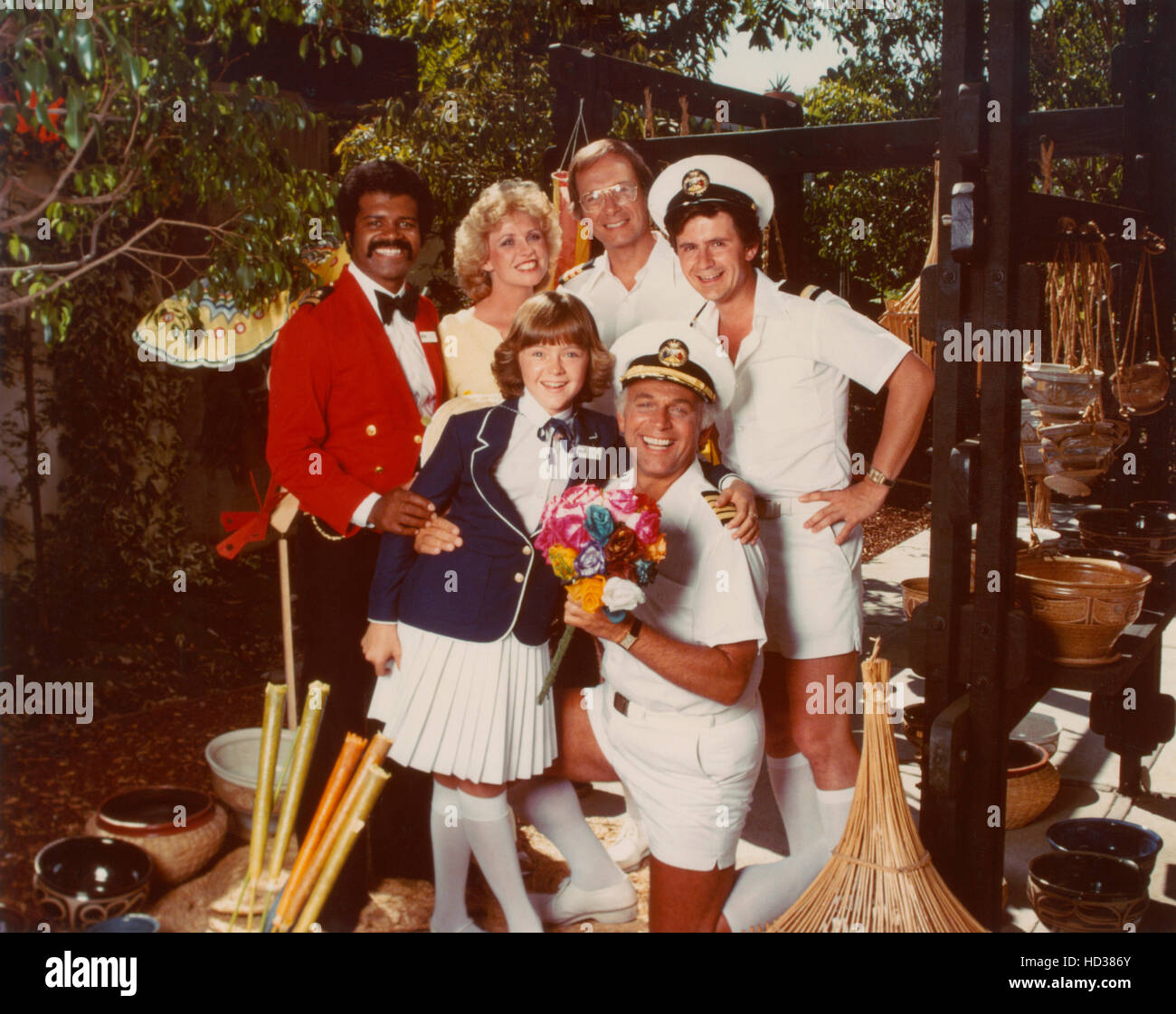 THE LOVE BOAT, CW from top left: Ted Lange, Lauren Tewes, Bernie Kopell ...