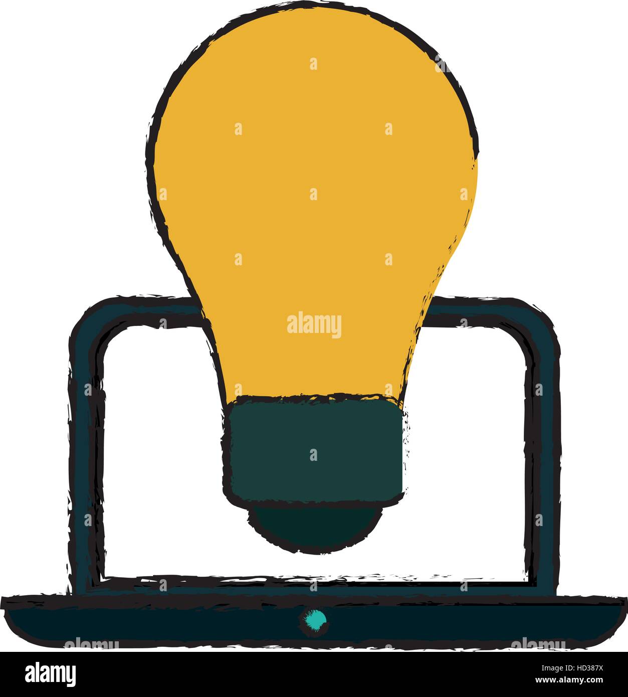 idea laptop technology sketch Stock Vector Image & Art - Alamy