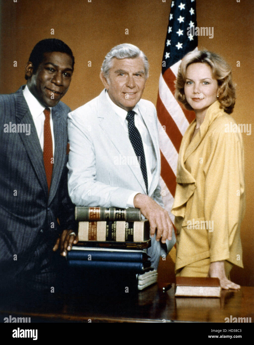 MATLOCK, (from left): Kene Holliday, Andy Griffith, Linda Purl, (1986 ...