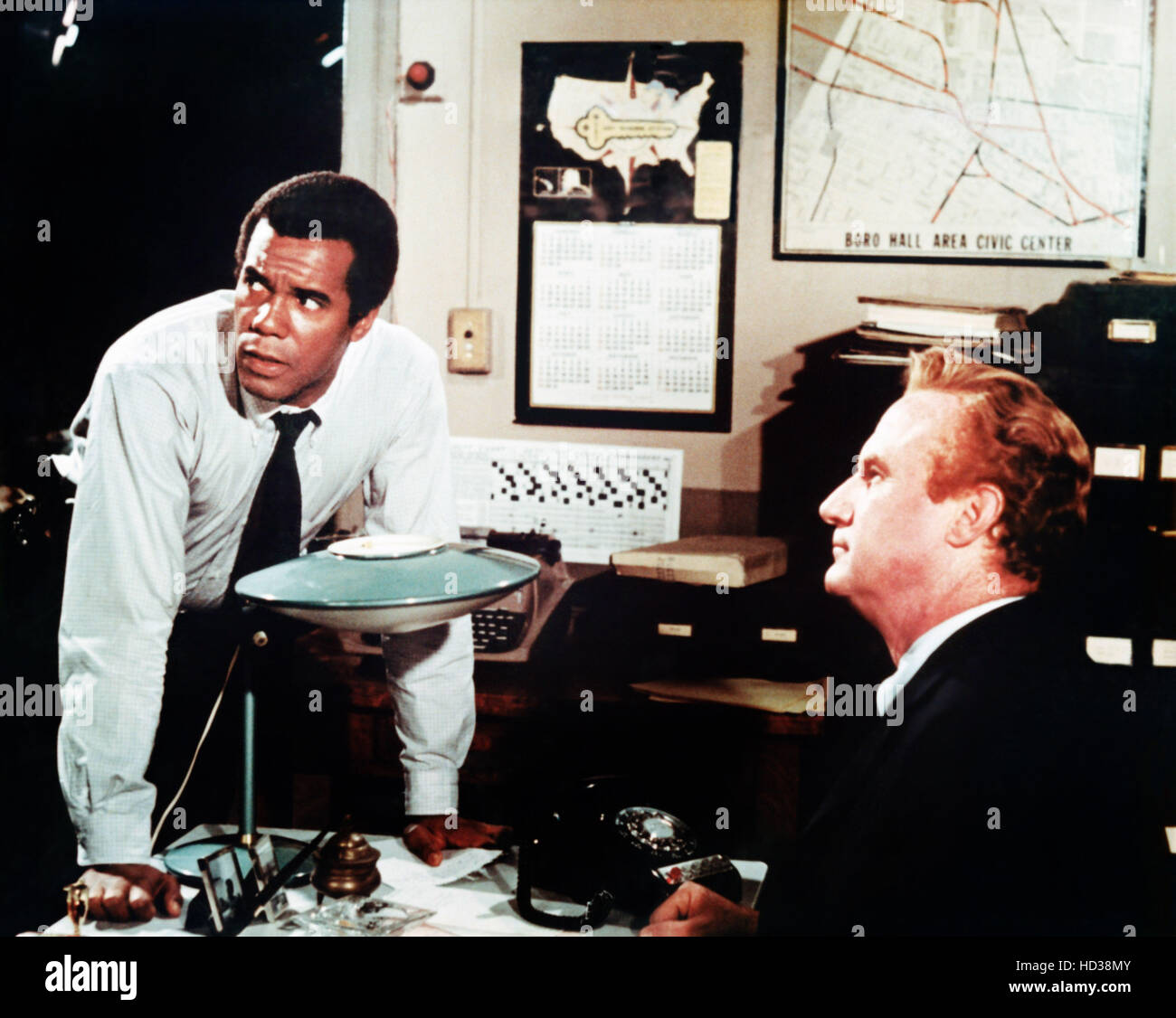 N.Y.P.D., from left, Robert Hooks, Jack Warden, 1967-69 Stock Photo - Alamy
