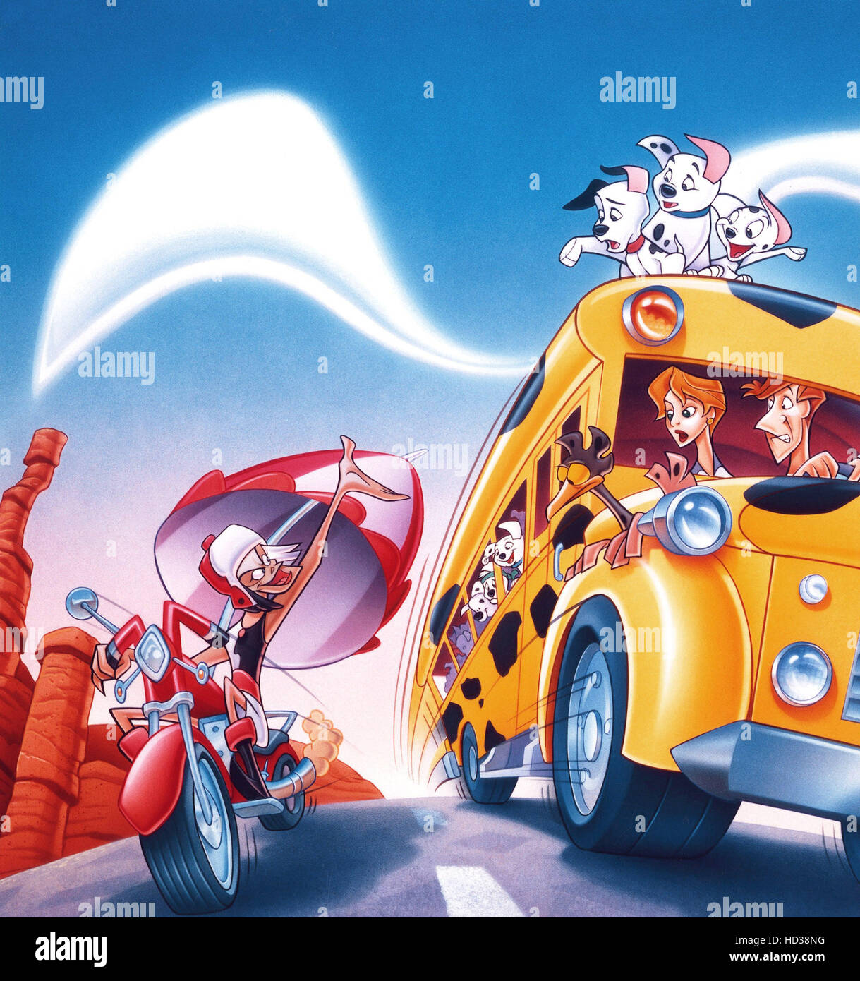 101 DALMATIANS: THE SERIES, Cruella de Vil (left), Spot the Chicken ...
