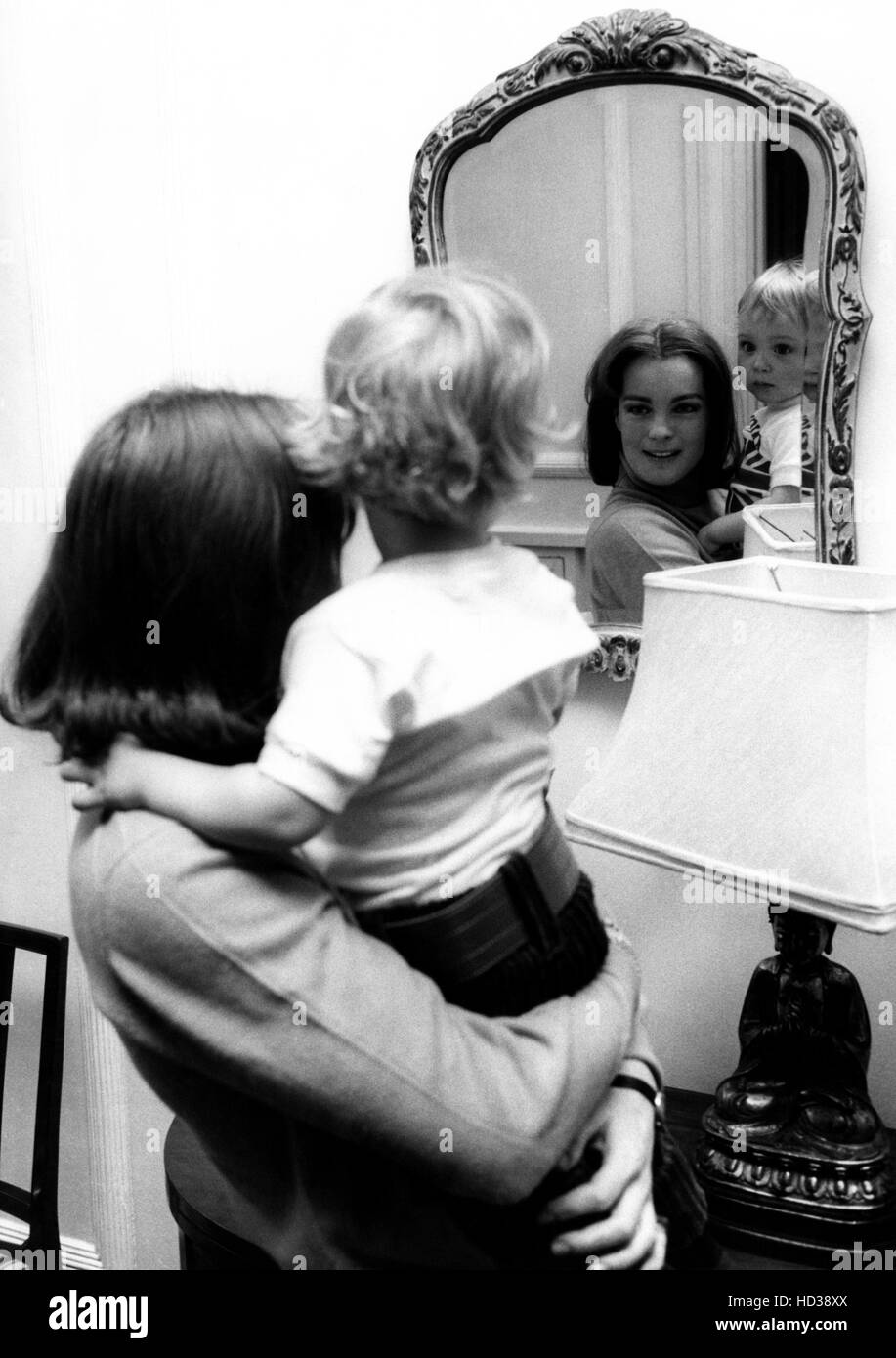 Romy Schneider with son, David, ca. late 1960s Stock Photo - Alamy