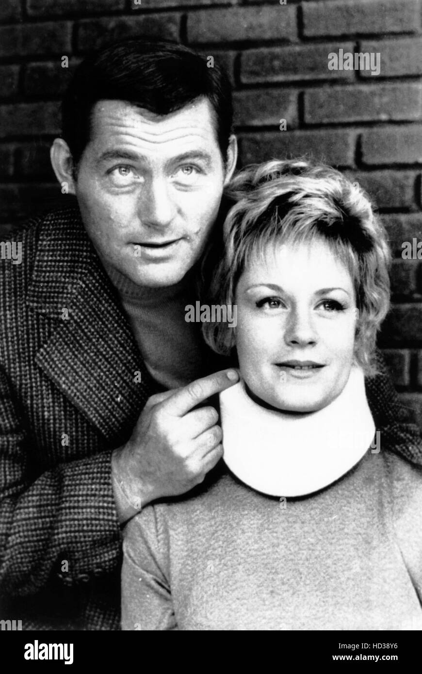 Robert Shaw, left, and his second wife, Scottish actress Mary Ure, who ...