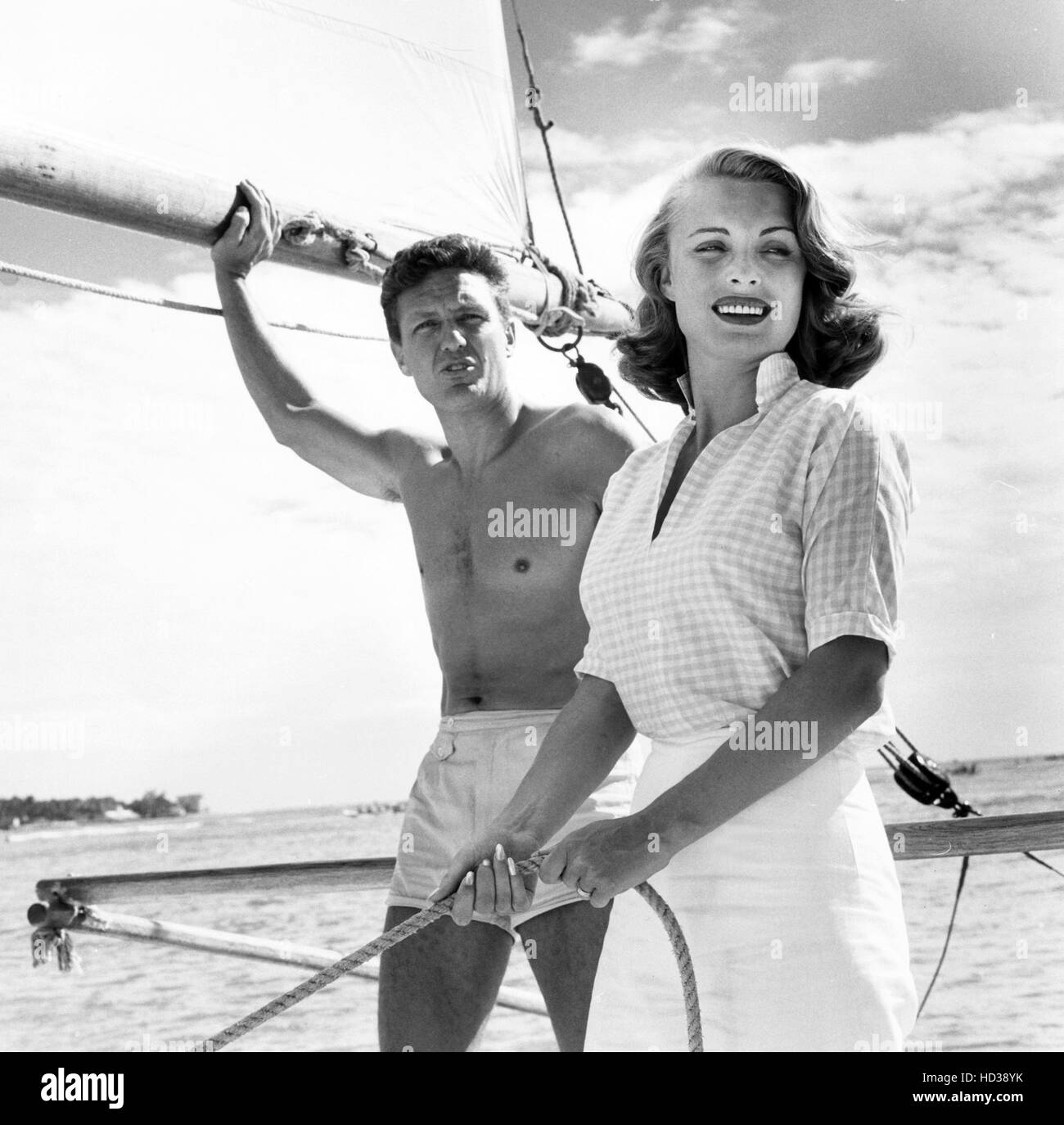 Robert Stack (left), Rosemarie Stack, 1950s Stock Photo - Alamy