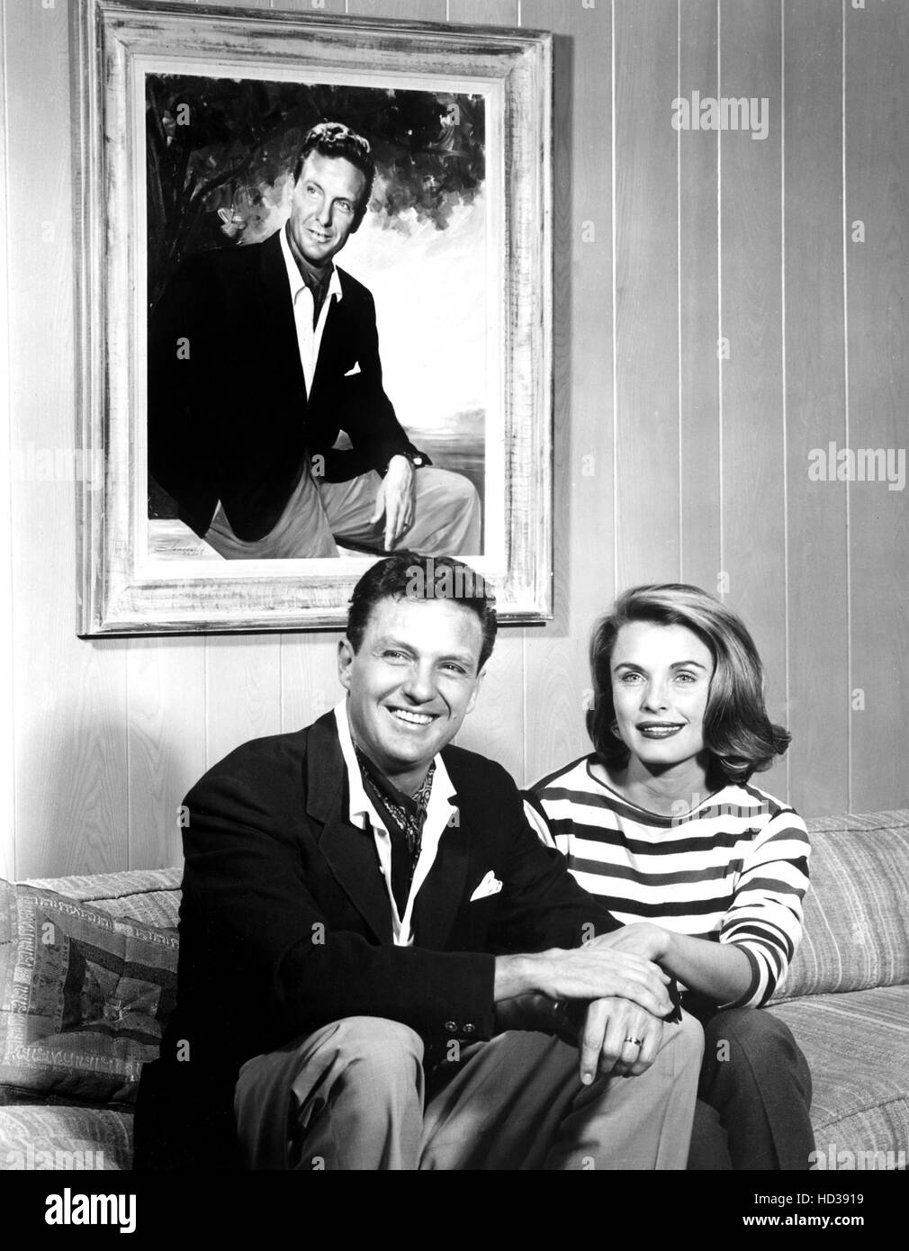 ROBERT STACK, with wife Rosemarie Bowe Stock Photo - Alamy
