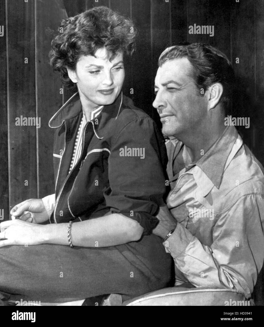 Ursula Theiss, Robert Taylor, 1954, on their honeymoon Stock Photo - Alamy