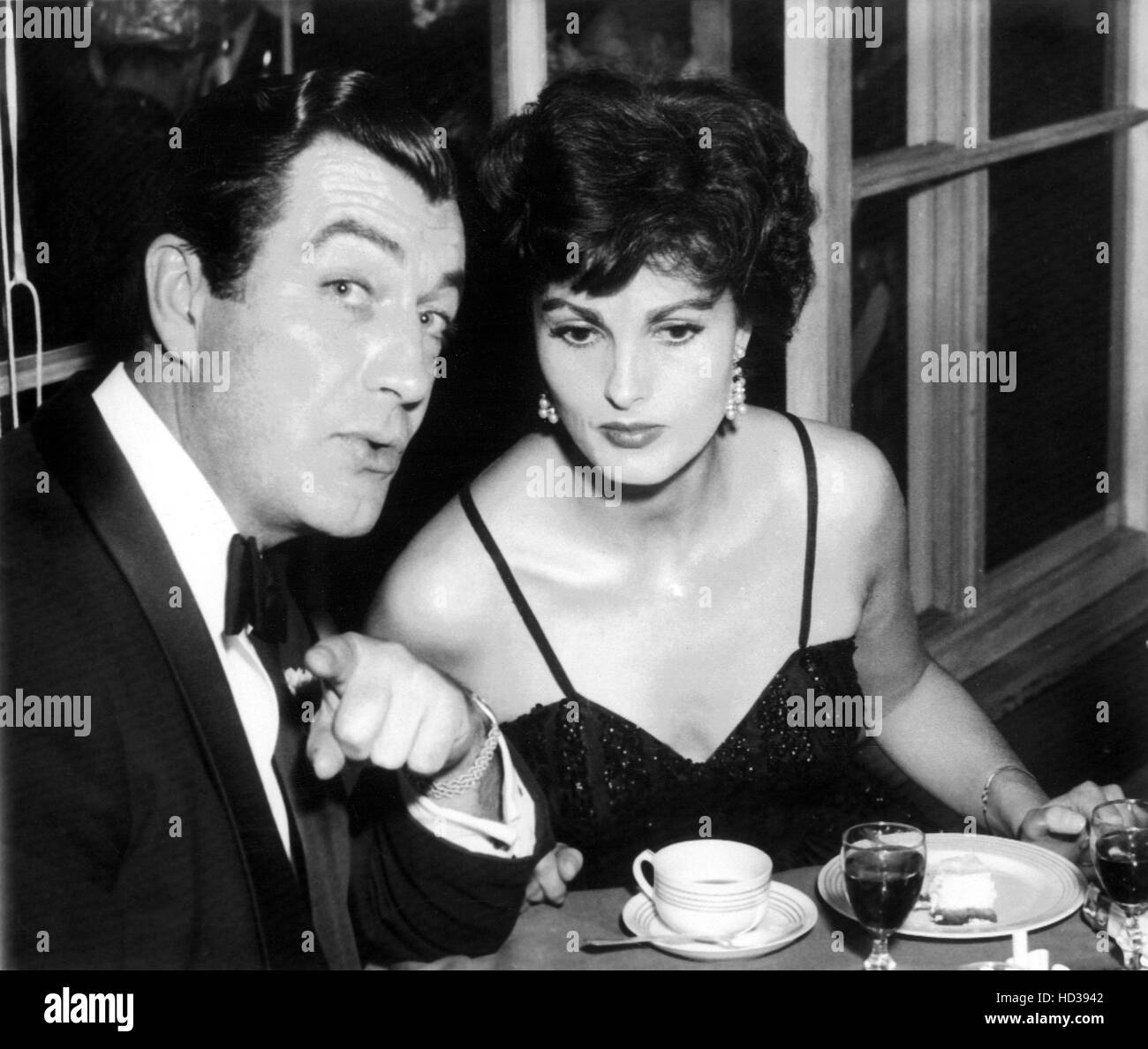 Robert Taylor, Ursula Theiss, 1954, on their honeymoon Stock Photo - Alamy
