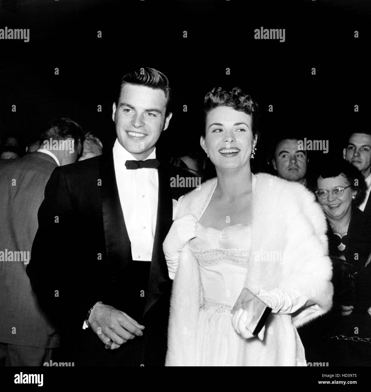 Robert Wagner and Jean Peters, ca. 1954, ph: Bob Beerman Stock Photo ...