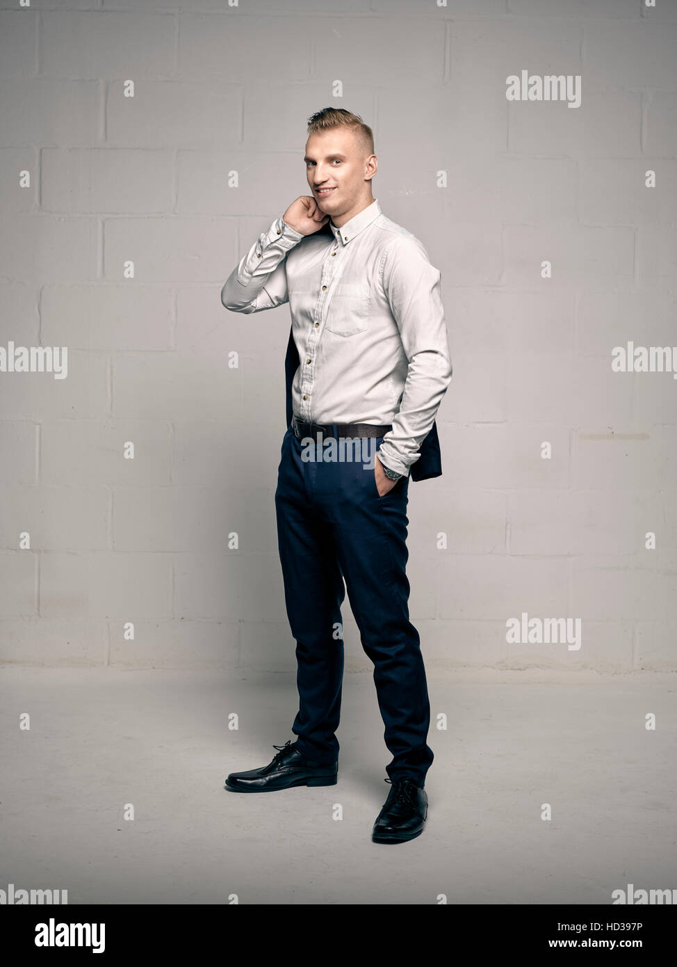 male model portfolio Stock Photo - Alamy