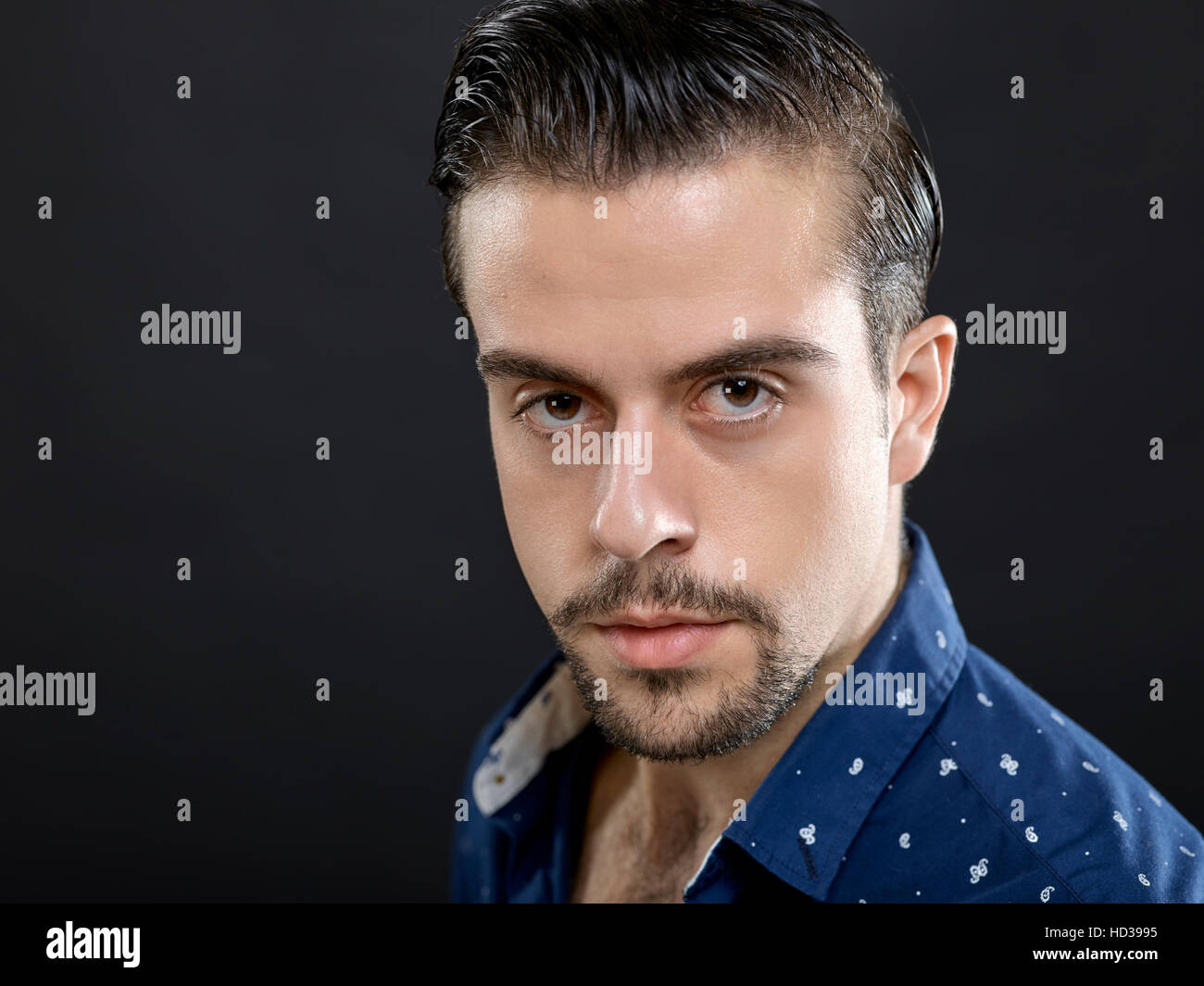 Portrait actor blue shirt hi-res stock photography and images - Alamy
