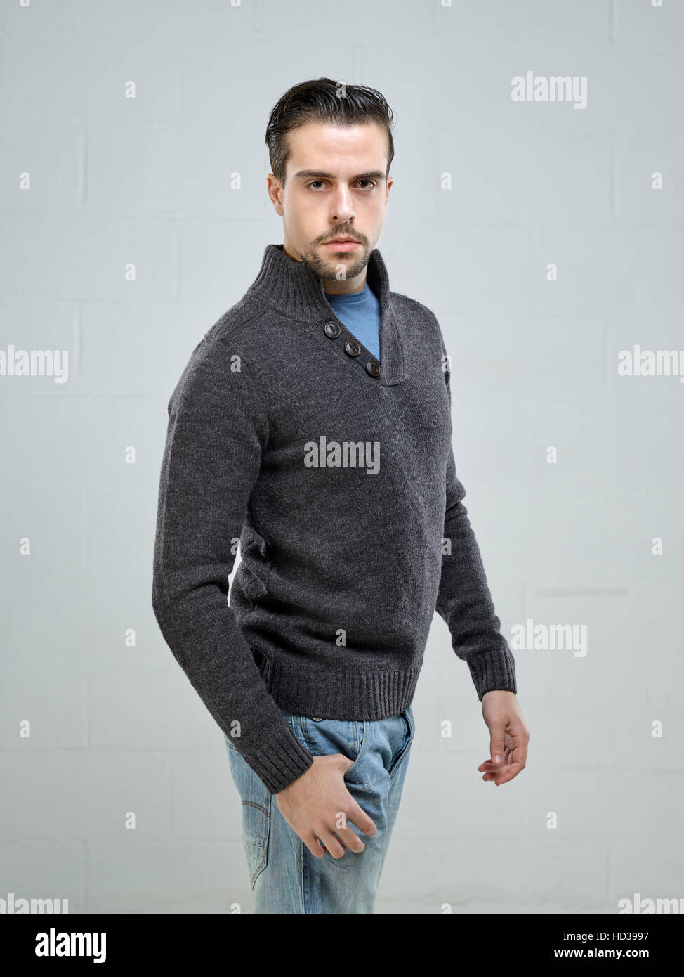 Male student model hi-res stock photography and images - Alamy