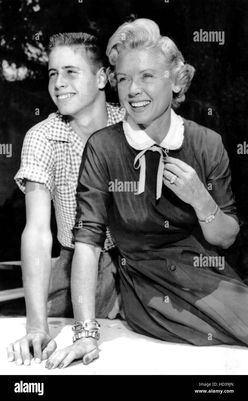 Toby Wing, with her fourteen-year-old son, Ricky Merrill, (who was ...