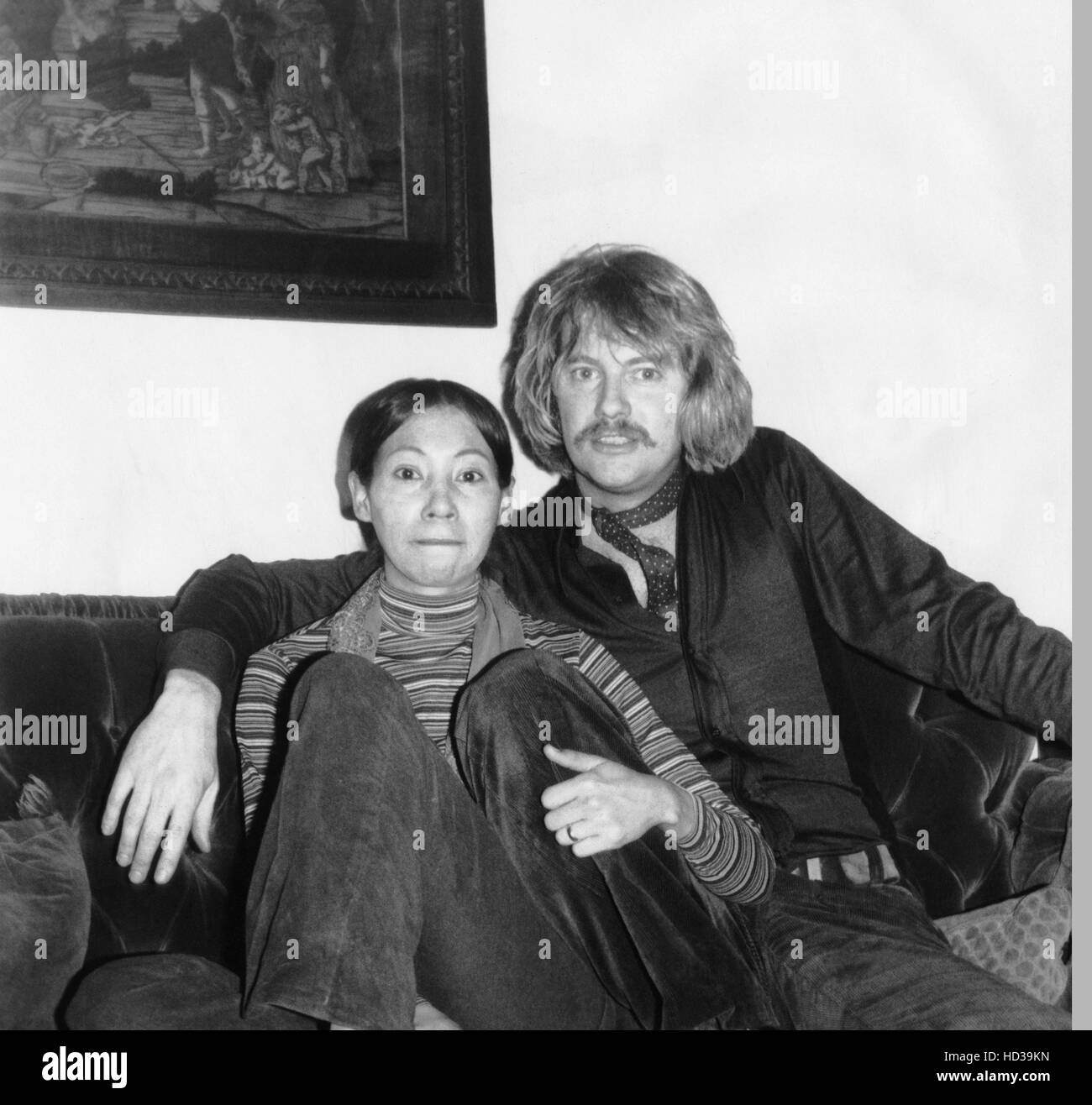 Troy Donahue, right, and his third wife, Alma Sharp, 1970 Stock Photo ...