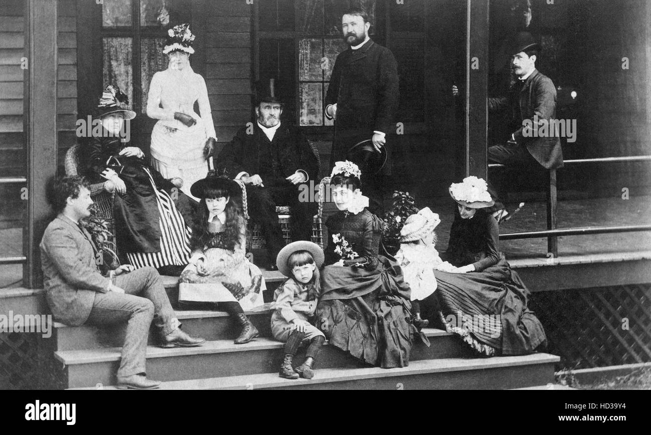 Ulysses S. Grant and his family, 1885 Stock Photo - Alamy