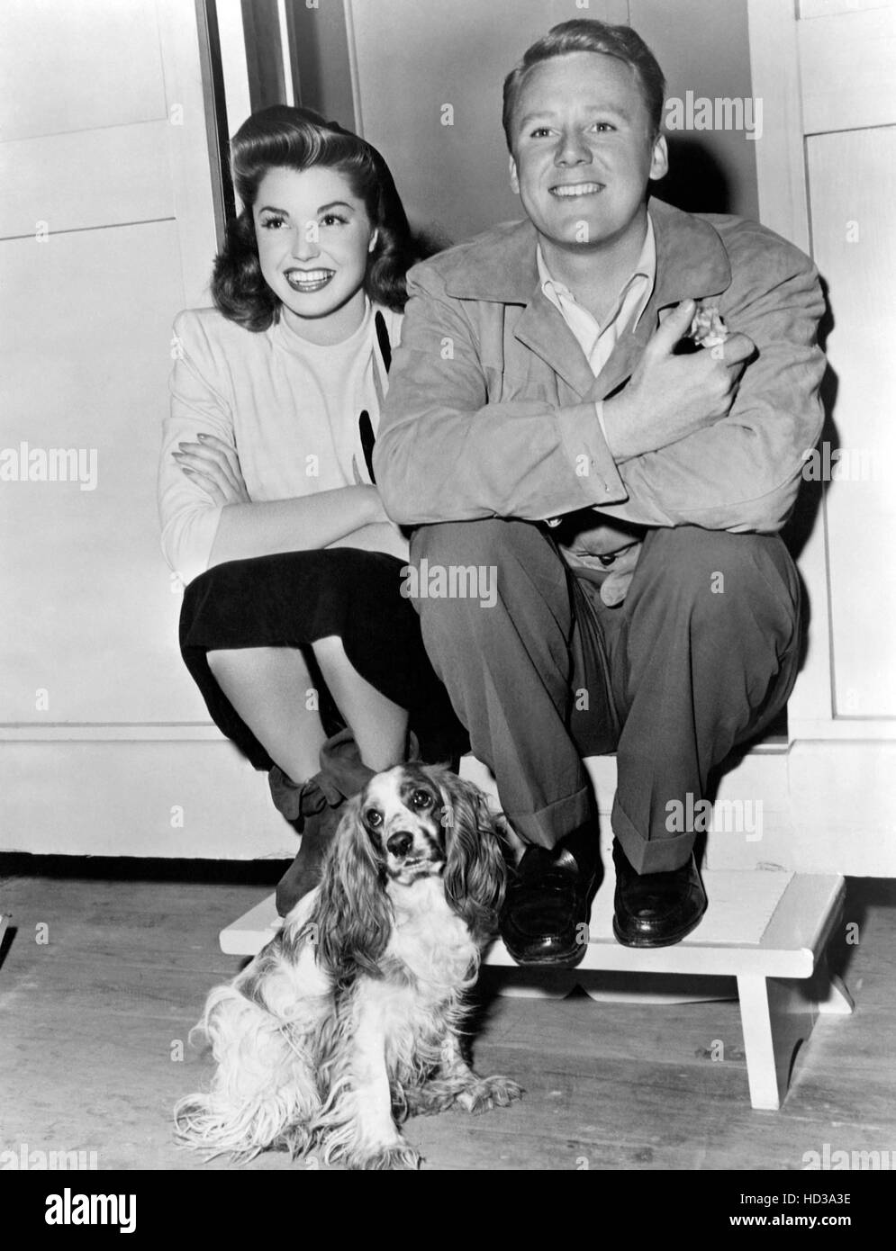 Van Johnson, Esther Williams, Williams's cocker spaniel Angie, on MGM ...