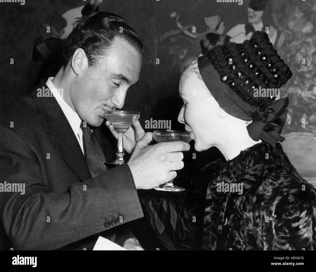 VERONICA LAKE, with husband director Andre De Toth at their wedding ...