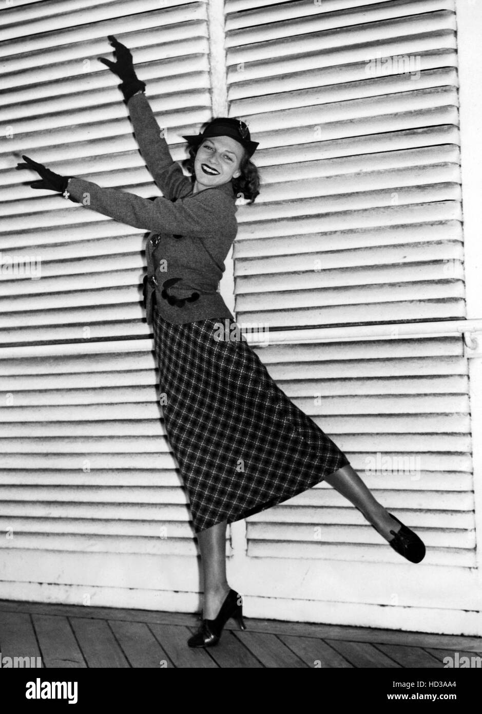 Vera Zorina aboard the SS Normandie upon arrival in New York City, 1937 ...